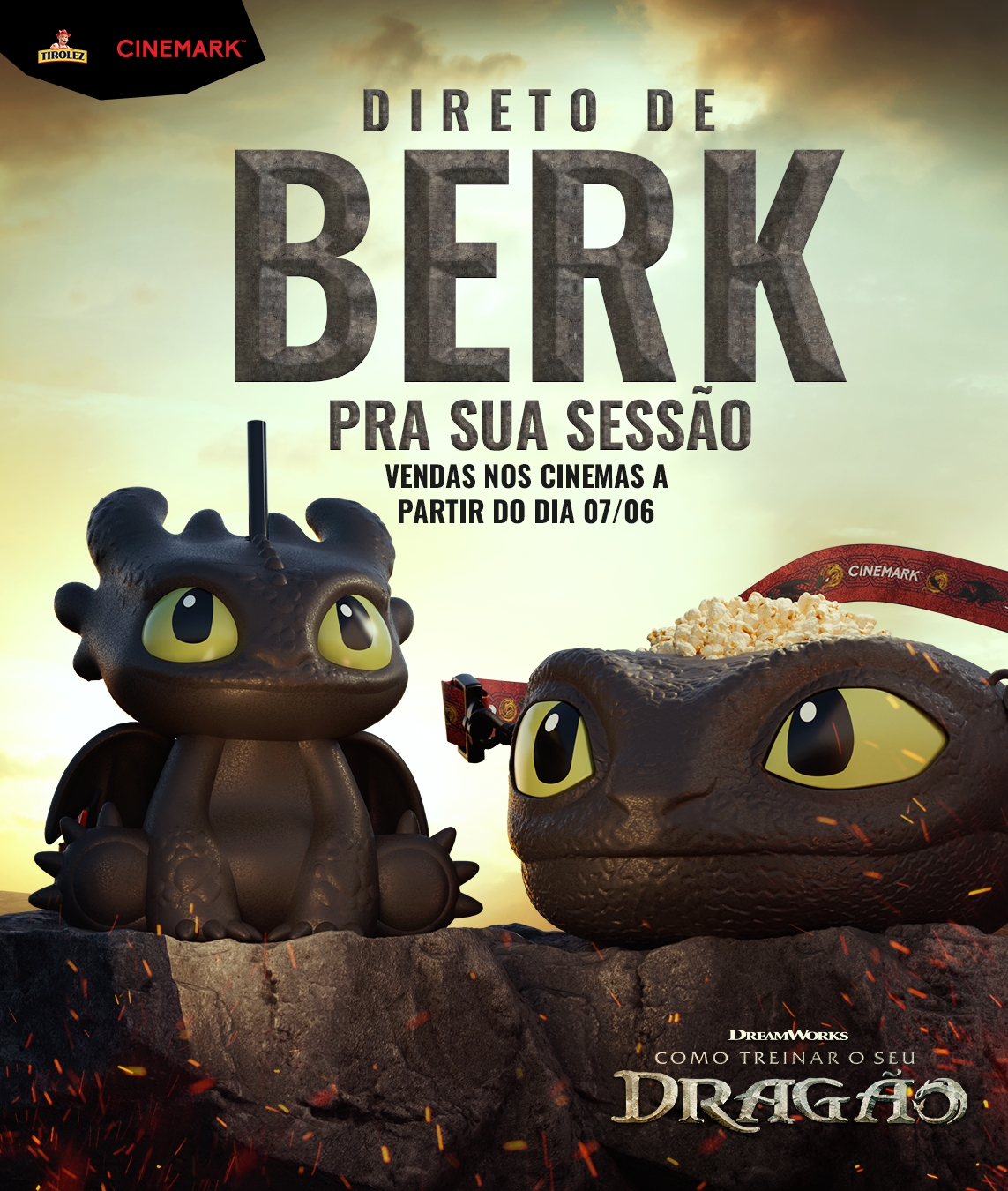 Cinemark apresenta combo colecionável de 'Como Treinar o Seu Dragão'